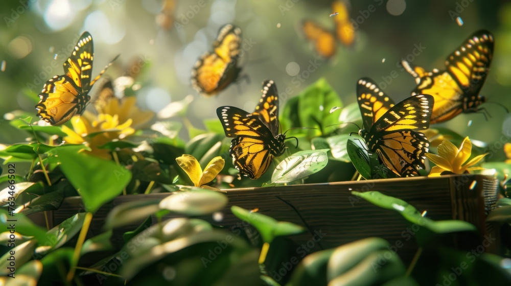 Box Butterflies Box butterflies have wings that close when resting ...