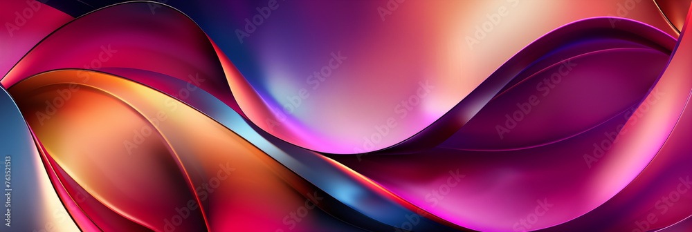 Vibrant gradient flows from creating a dynamic and fluid visual effect ...