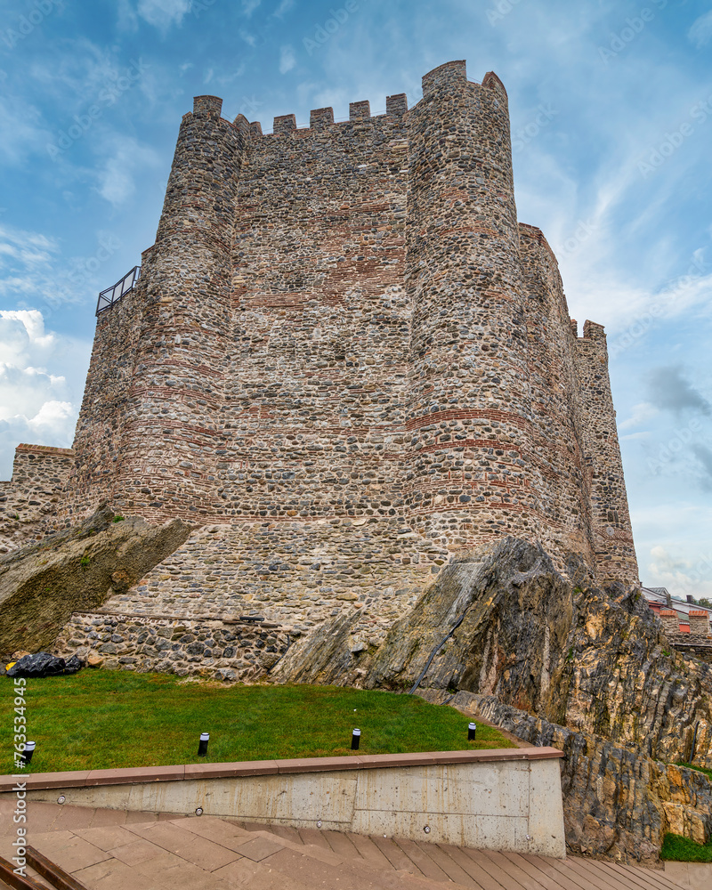 Morning shot of Anadolu Hisari, or Anatolian Castle, a 13th century ...