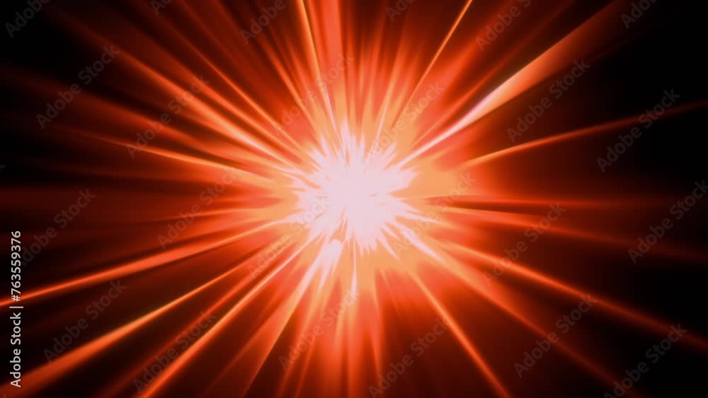 Energy explosion light animation overlay effect. Speed motion: rays of ...
