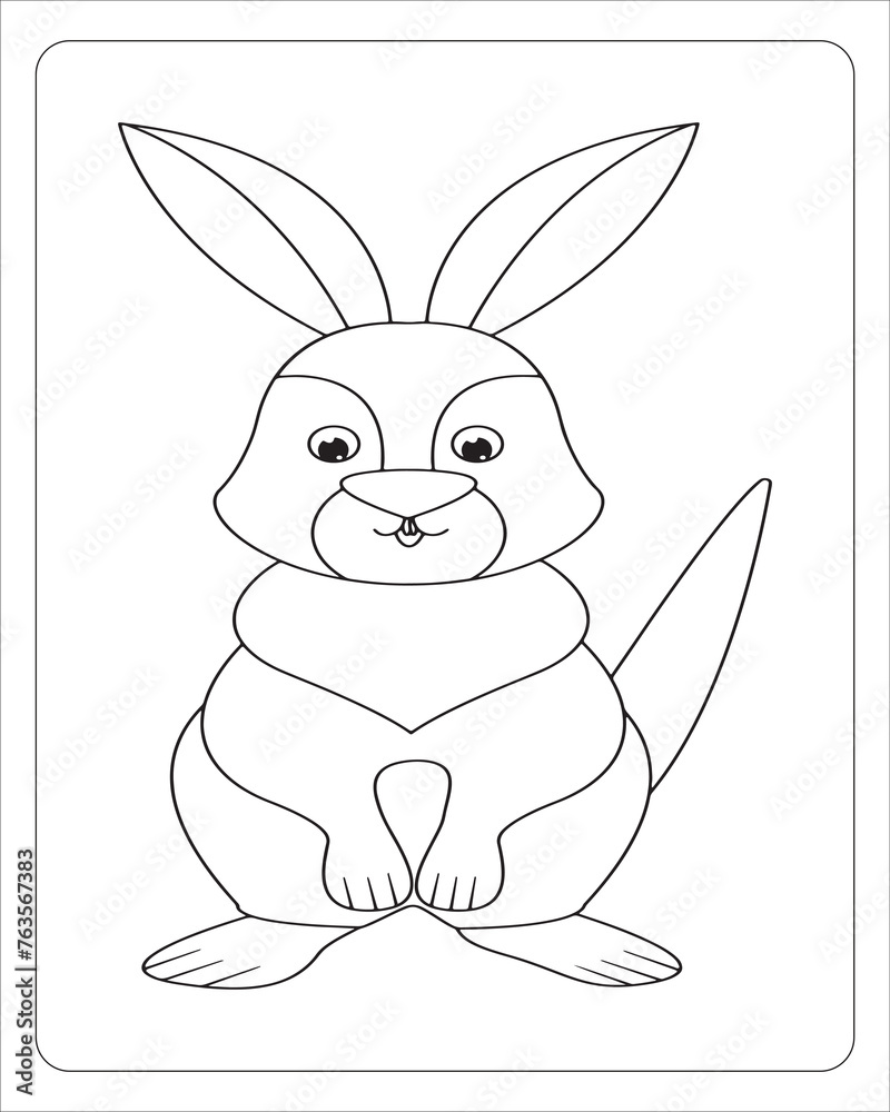 Cute Animal Vector, Animals Coloring Pages, Farm Animals Stock Vector ...