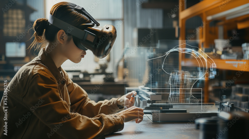 Digitalization in craftsmanship, workshop setting, advanced tools ...