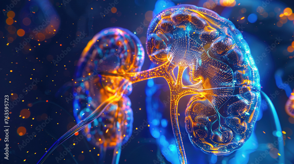 Energetic renal system, kidney glow, urinary tract illumination ...