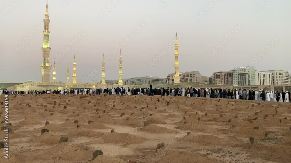 Jannat al-Baqi is the oldest and the first Islamic cemetery of Medina ...