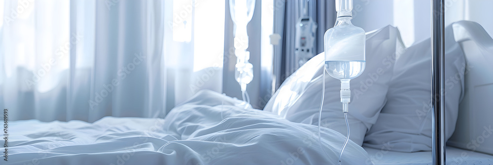 Sterile Hospital Room with An Intravenous (IV) Stand: A Beacon of ...