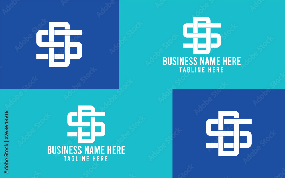 letter DS Monogram or SD Monogram, Letter S and D interlocking logo for ...