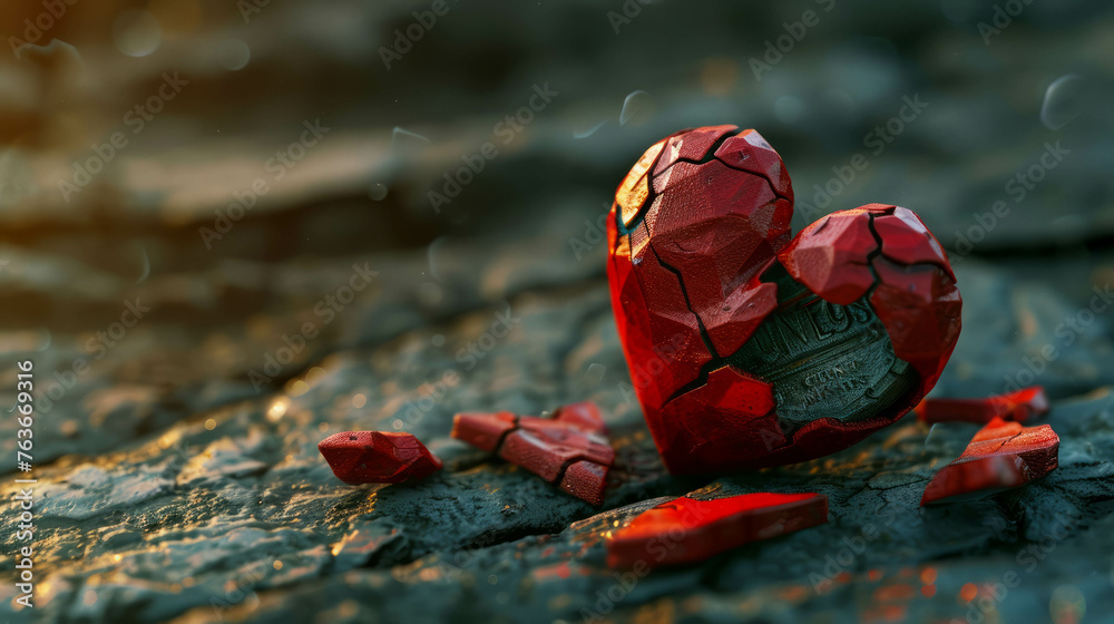 Explore the complexity of lost love through a poignant 3D render of a ...