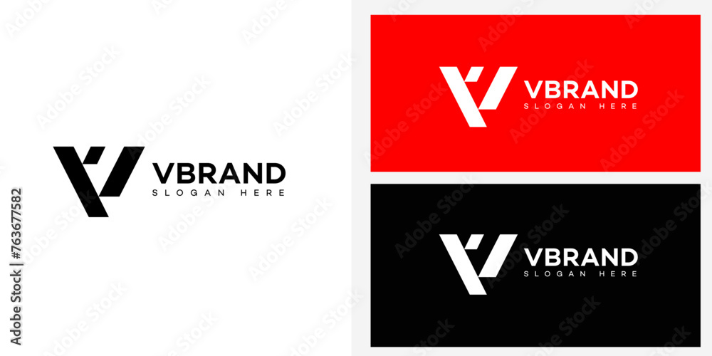 V Letter Logo Icon Brand Identity Sign, V Letter Symbol Template Stock ...