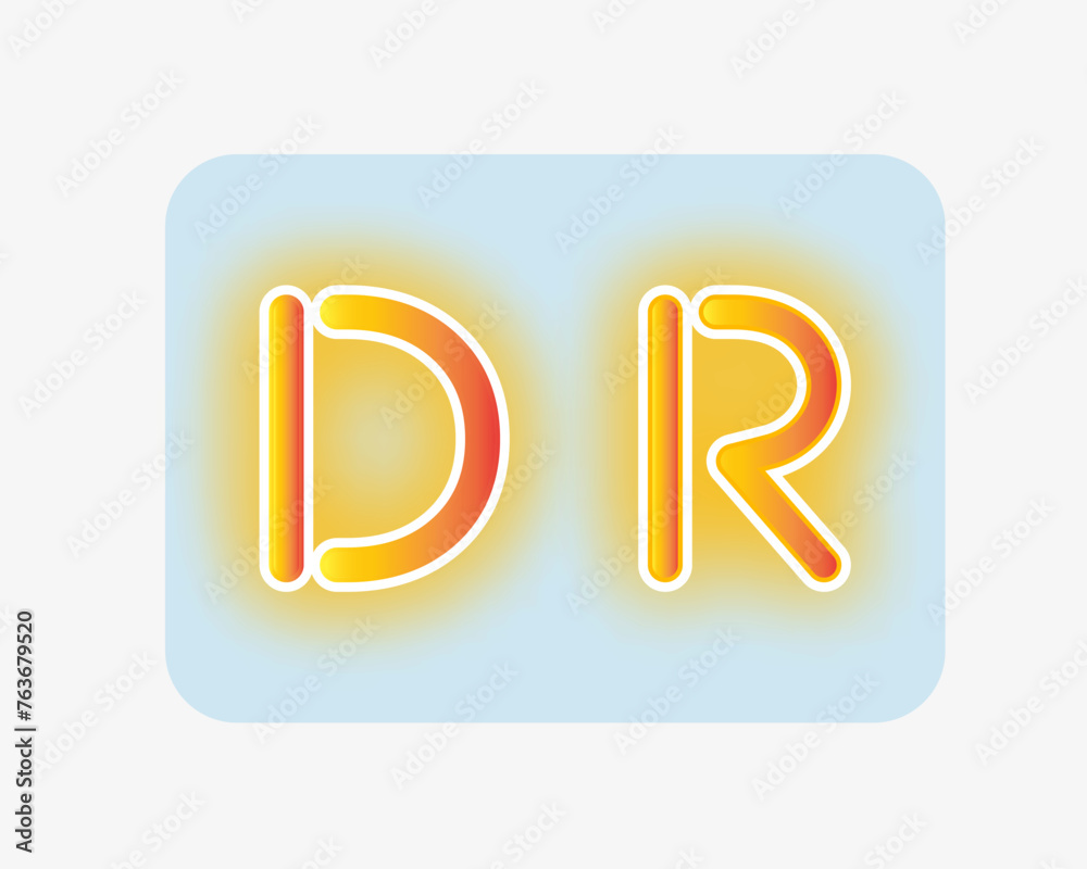 DR logo. DR creative initial latter logo.DR abstract.DR Monogram logo ...