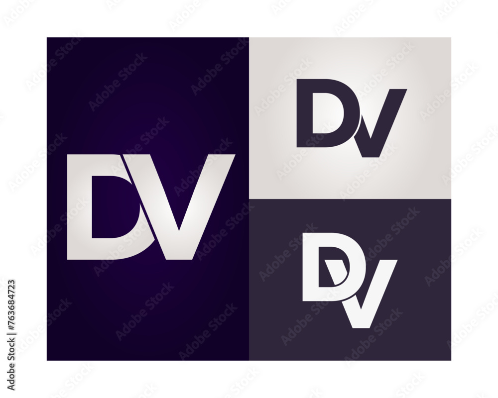 DV logo. DV creative initial latter logo.DV abstract.DV Monogram logo ...