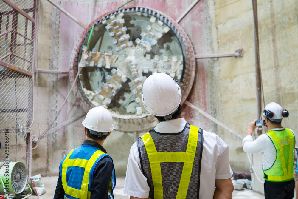 Engineer to wear workwear clothing safety. Technician control ...