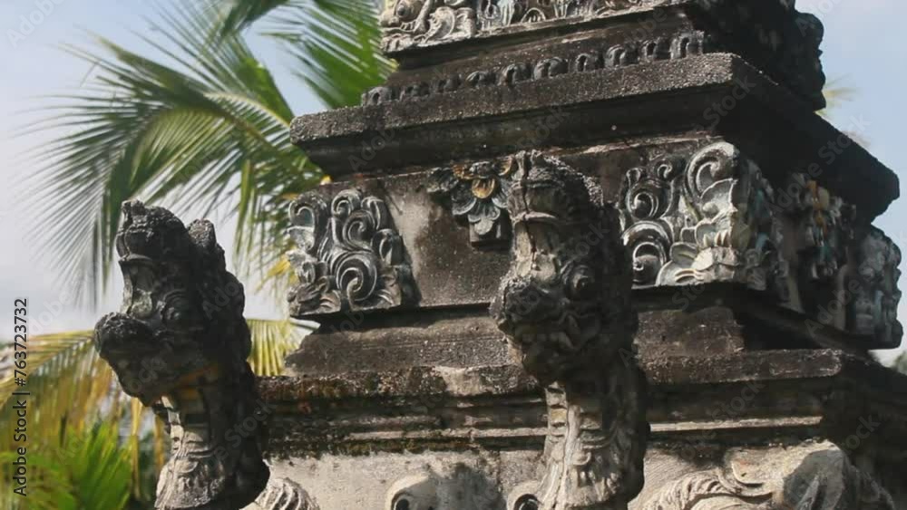 Valley of the Temples. A view of the most famous temples in Sumatra of ...