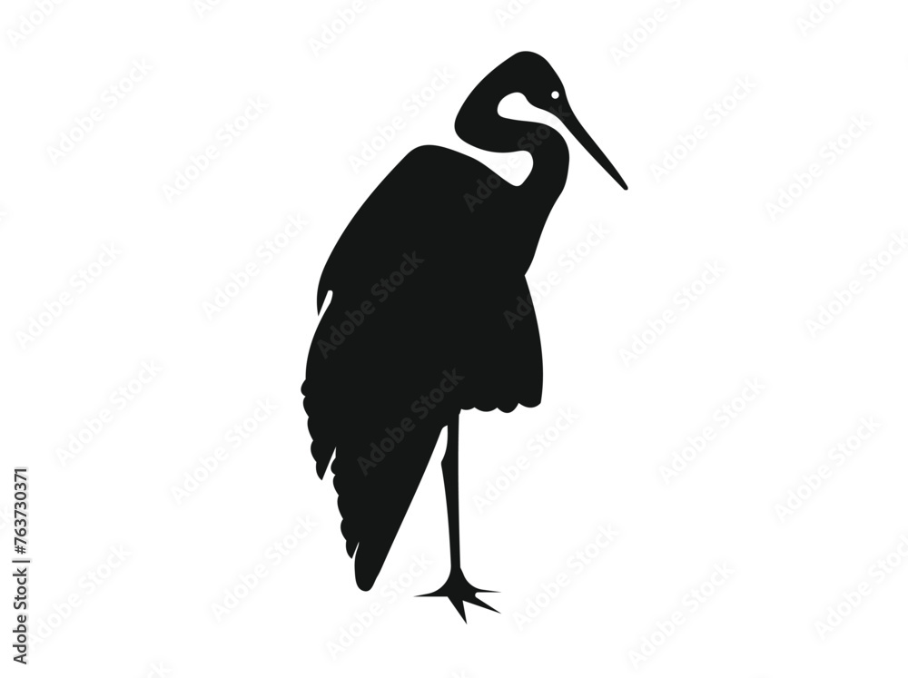 The Egret vector soared gracefully over the marshlands, its elegant ...