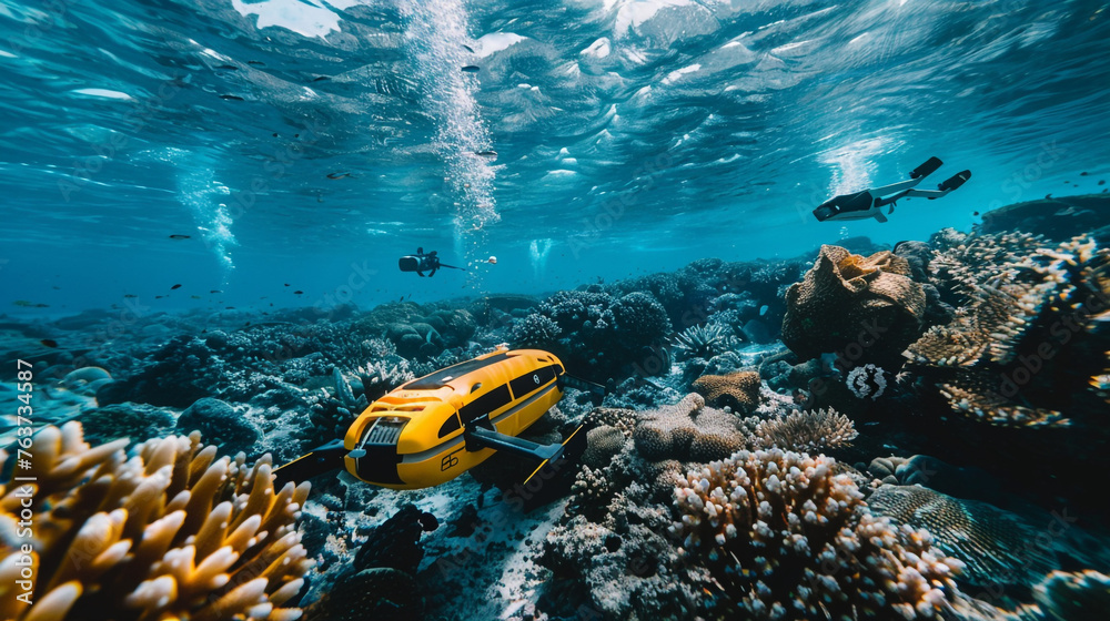 scuba diver and coral, The future of ocean exploration, envisioning ... scuba diver and coral, The future of ocean exploration, envisioning ...
