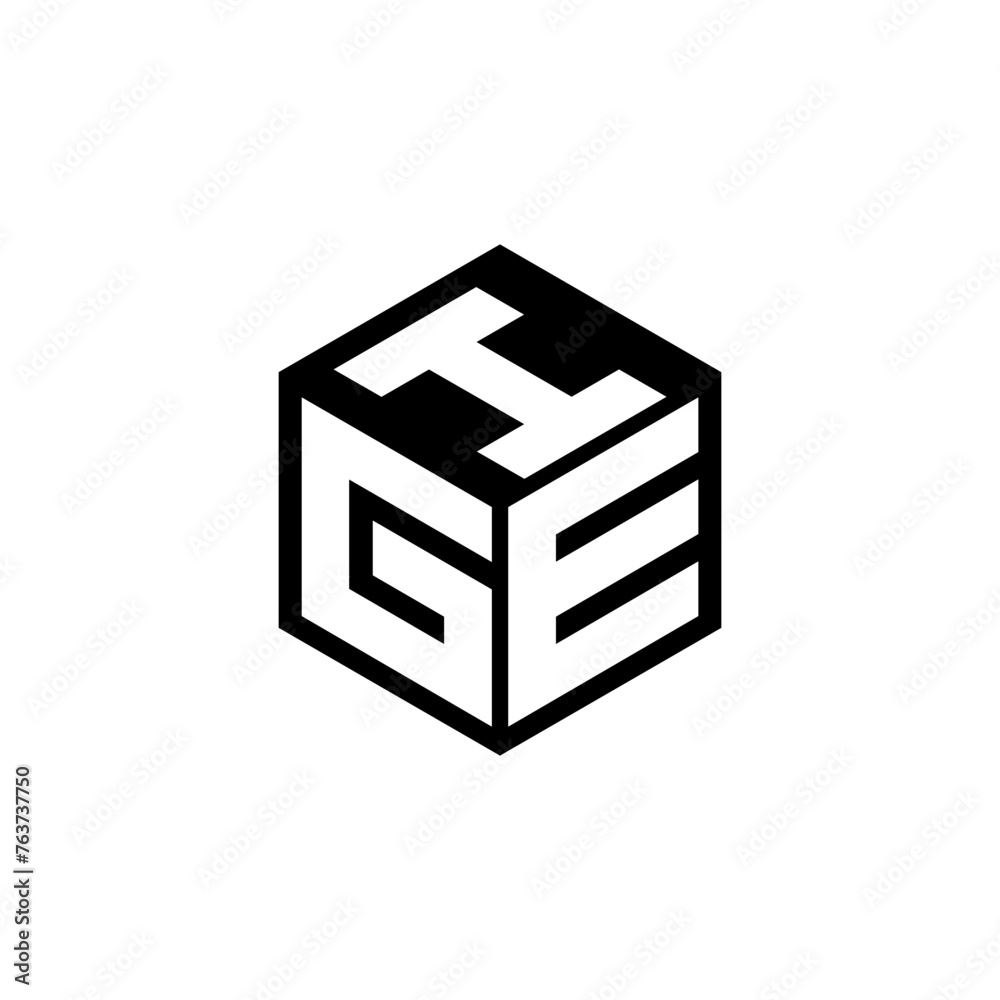 GEI letter logo design in illustration. Vector logo, calligraphy ...