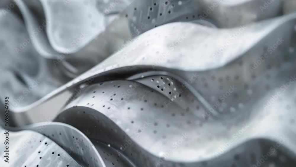 A detailed photograph of a lightweight and flexible construction panel ...