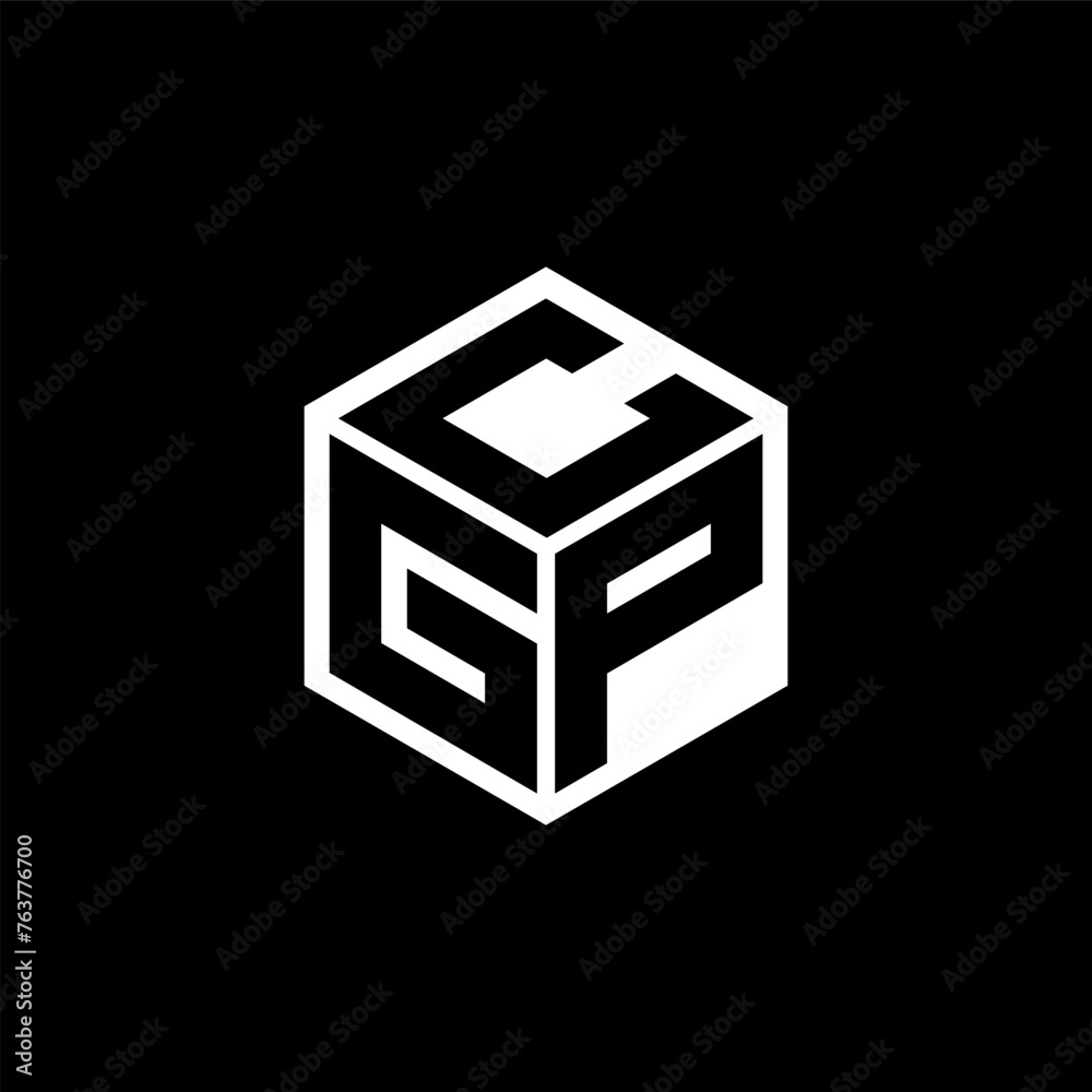 GPC letter logo design in illustration. Vector logo, calligraphy ...