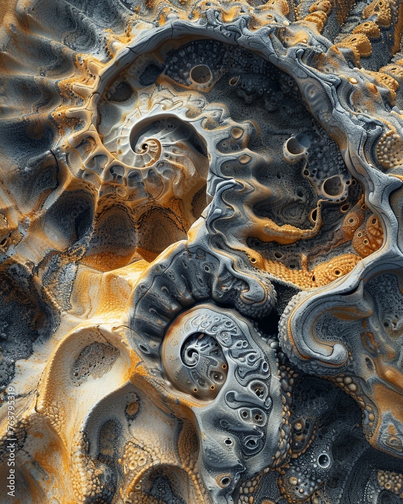 Capture the intricate details of alien art and cultural artifacts in a ...