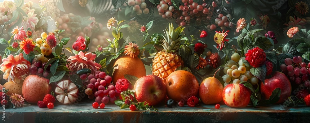 Craft visually stunning ads featuring the mythical fruits rear view ...