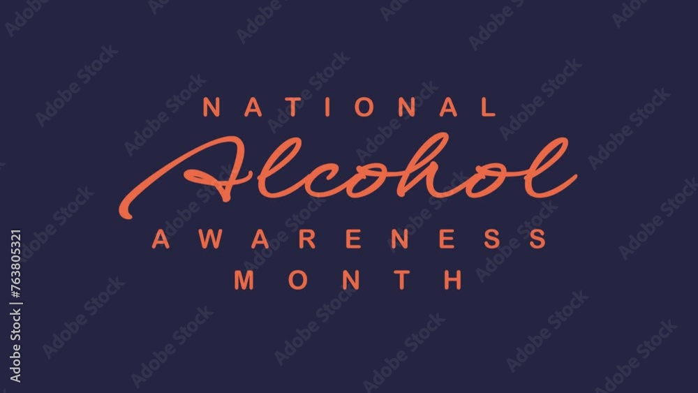 National Alcohol Awareness Month Text Animation. Great for National ... National Alcohol Awareness Month Text Animation. Great for National ...