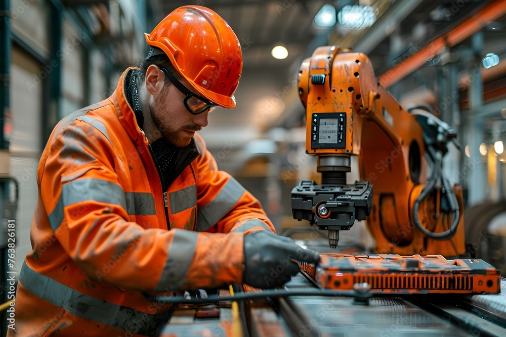 Ensuring safety of heavy machinery in manufacturing plant with ...