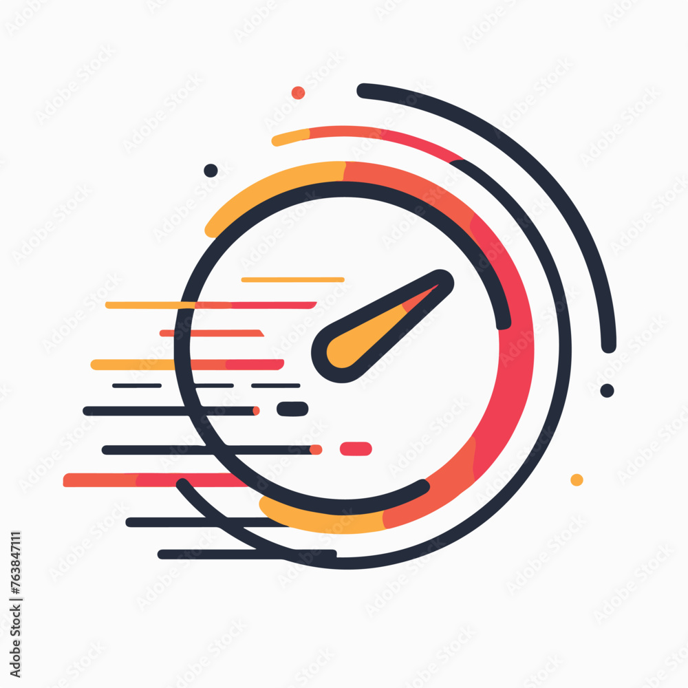 Speedometer in cartoon, doodle style. Image for t-shirt, web, mobile ...