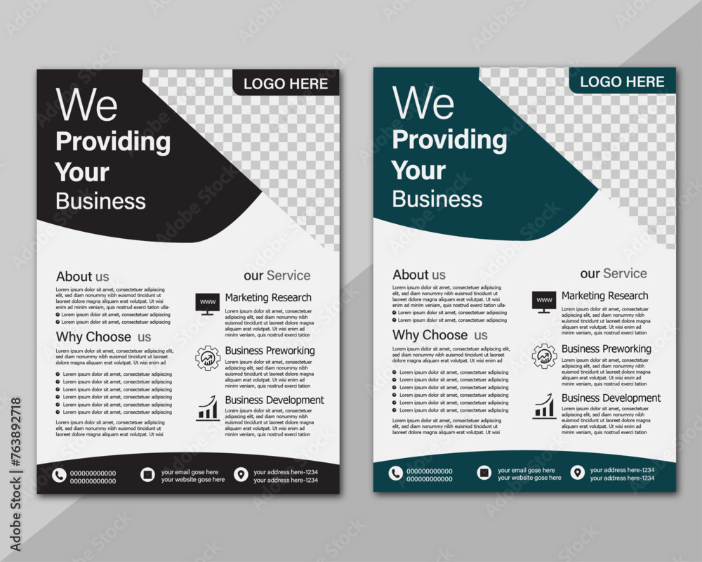 Corporate Business flyer template vector design, Flyer Template ...