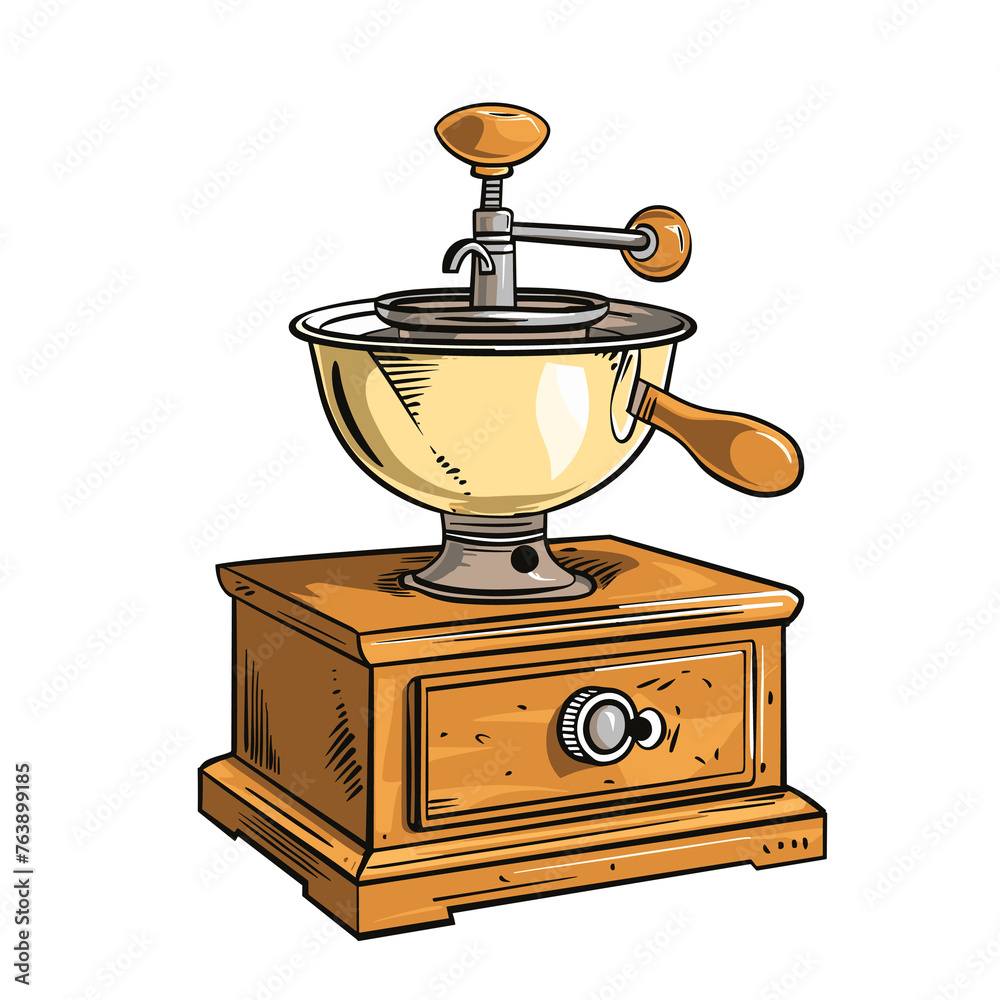 Coffee Grinder Cartoon, Isolated Transparent Background Images Stock ...