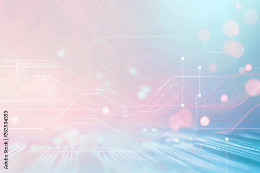 Information Technology roadmap abstract background, cover page, pastel ...