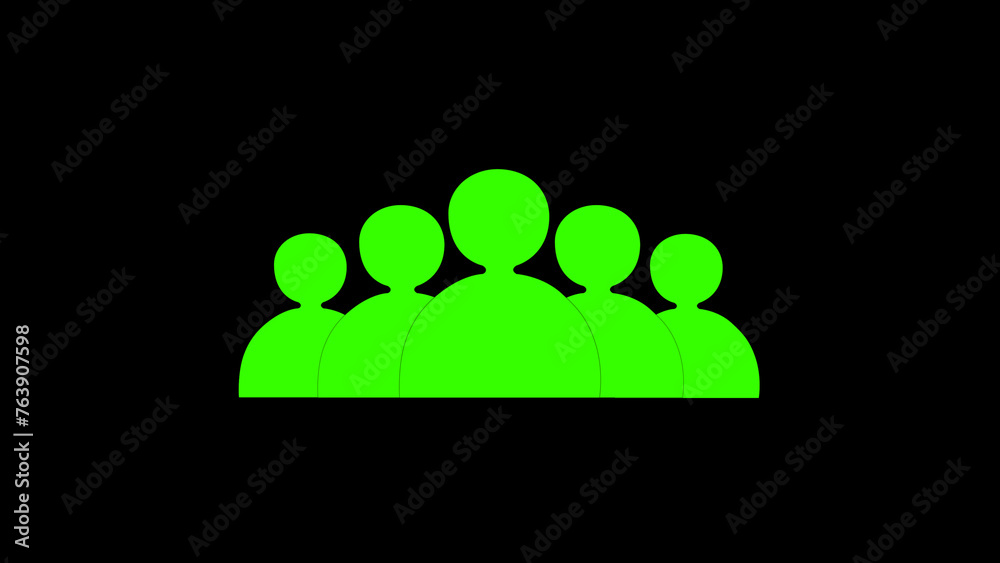 ภาพประกอบสต็อก Access authentication icon set. People, account symbol ...