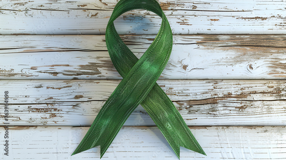 green ribbon logo for Celiac disease awareness month. ribbon sign on ...