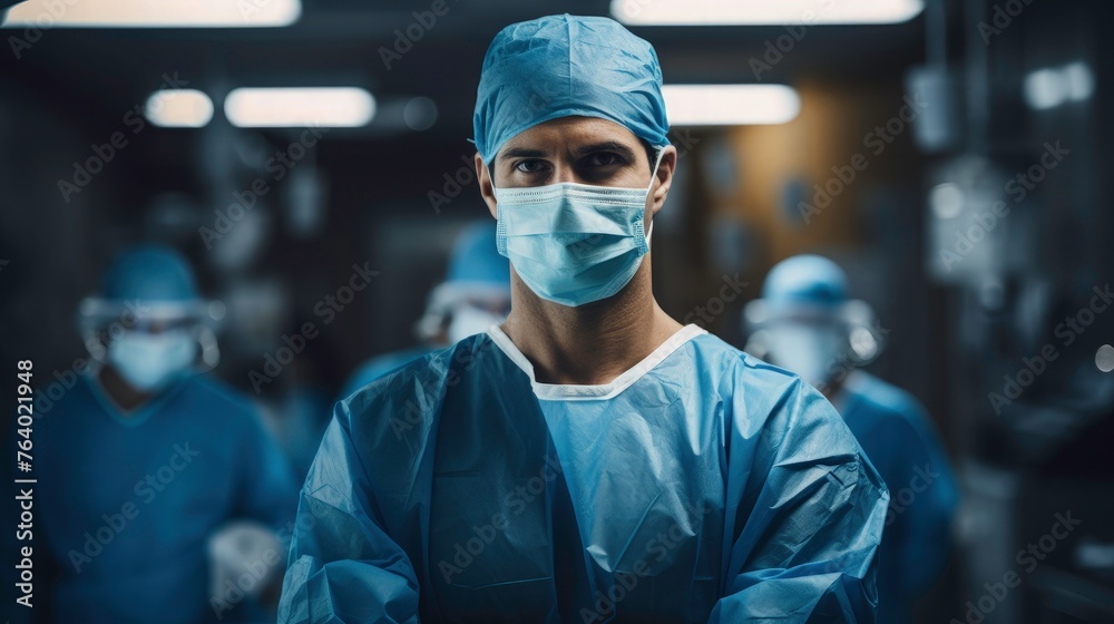 Professional photo of a portrait of a confident male surgeon standing ...