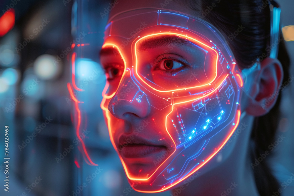 A personal assistant device equipped with facial recognition technology ...