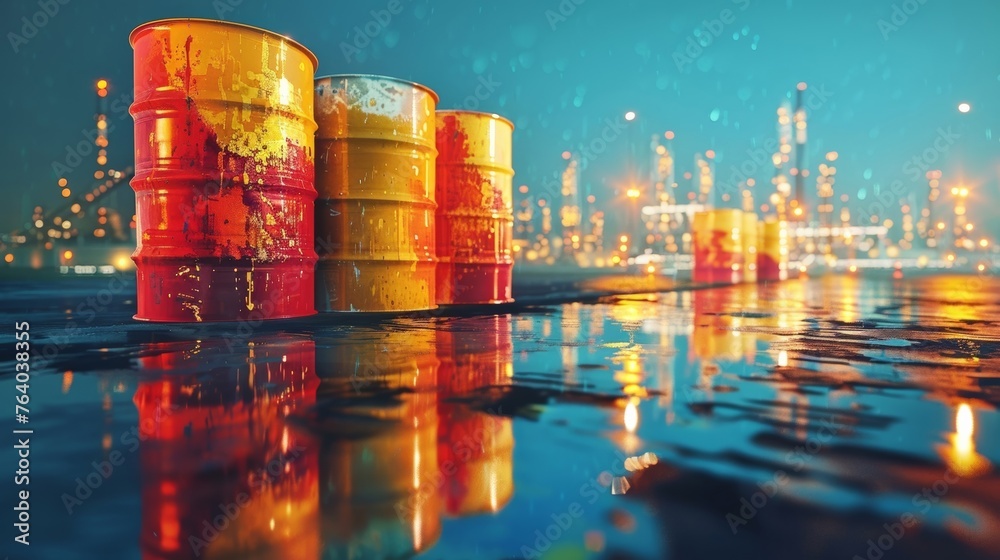 Graphic design showcasing the impact and dominance of the crude oil ...