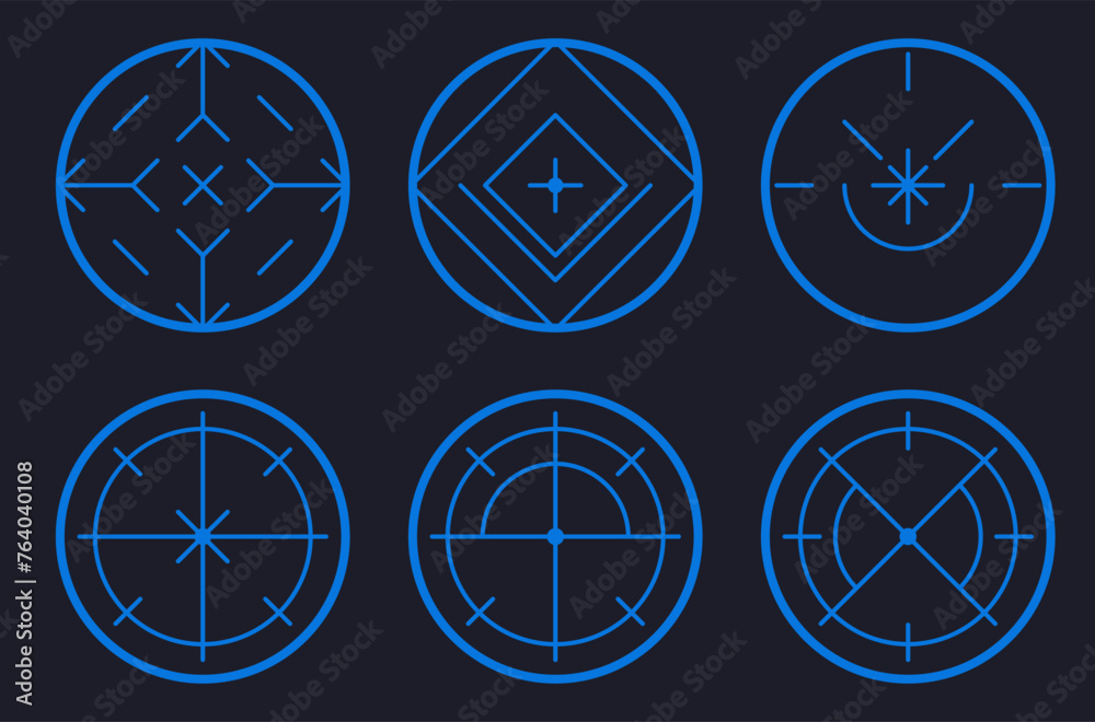 Aim and aim to the bullseye signs symbol. Creative vector illustration ...