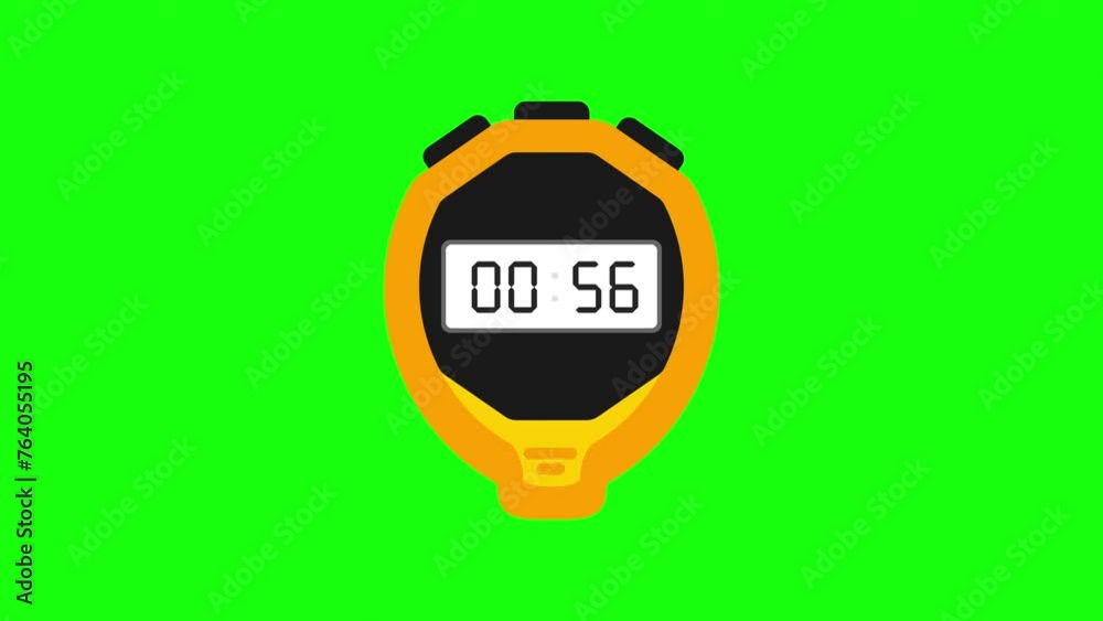 Vidéo Stock countdown timer 60 seconds to zero on digital stopwatch ...