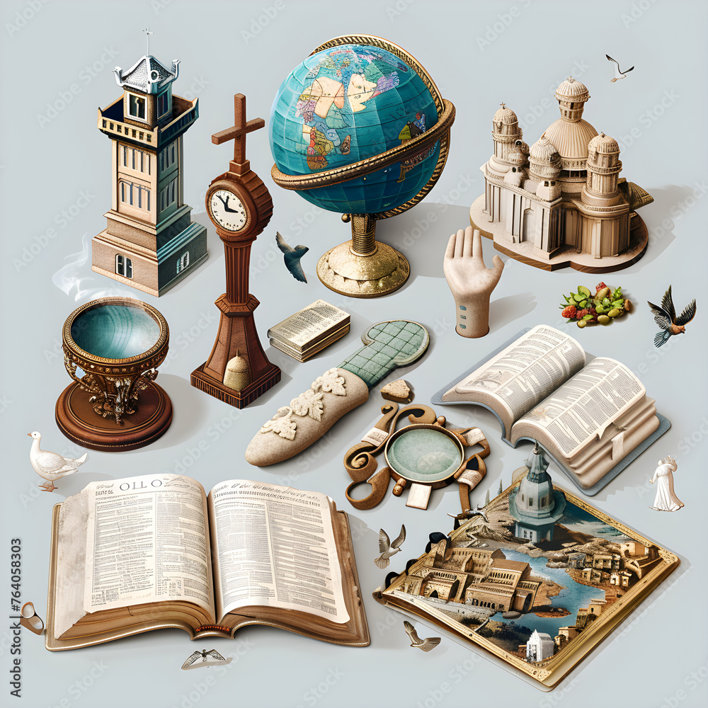 Visual Depiction of Key Symbols Associated with Jehovah's Witnesses and ...