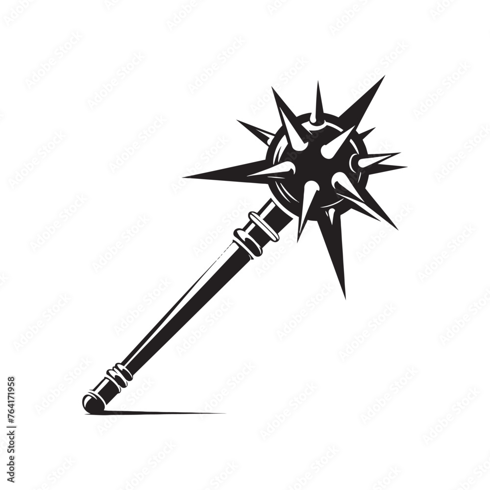 Eerie Mace Set of Silhouette - Crafting Shadows of Dread and Dominion ...