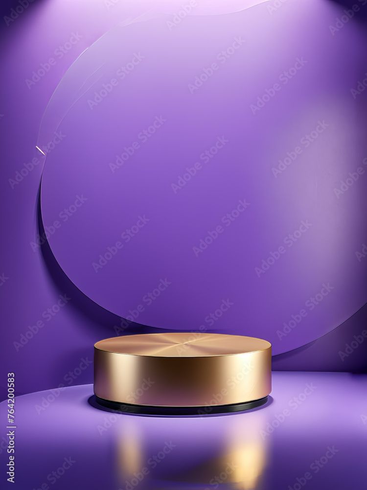 Purple Display Background, Product Display Podium platform, studio ...