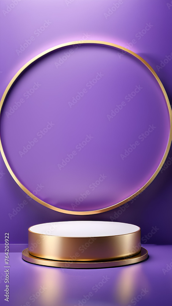 Purple Display Background, Product Display Podium platform, studio ...