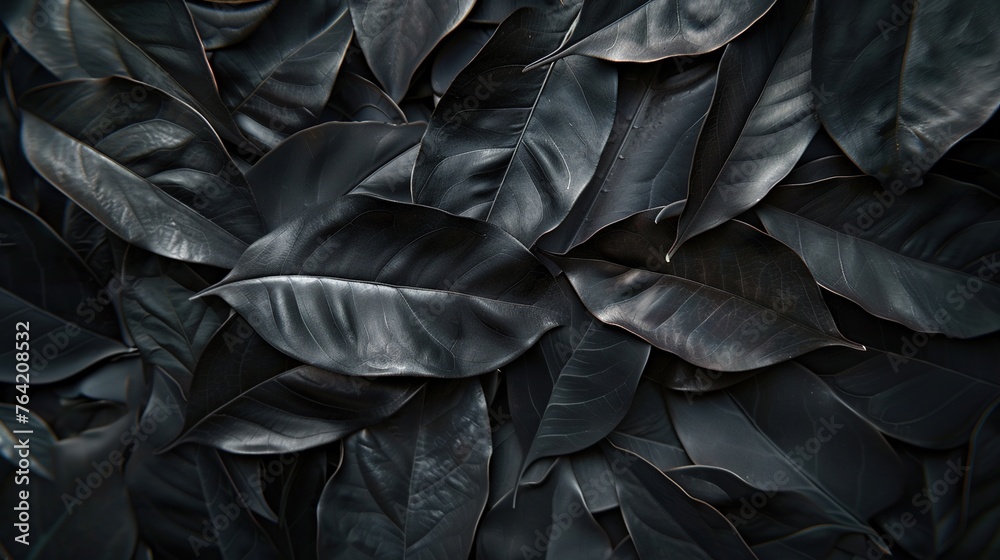Black Leaves for Tropical Leaf Background. Texture, Abstract, Fantasy ...