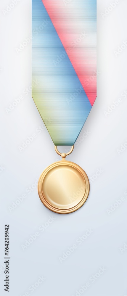 Employee pride, receiving medal for outstanding skill, work recognition ...