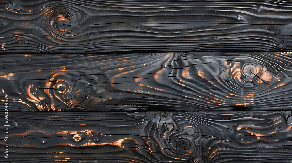 Wood texture background, Charred wood texture with blackened grain for ...