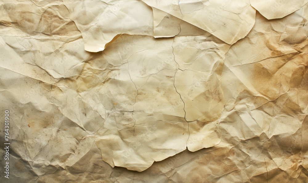 High-Resolution Vintage Crumpled Paper Texture Background Stock ...