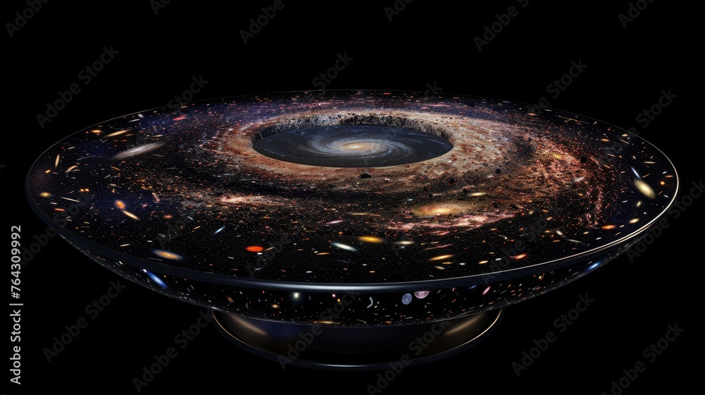 A simple representation of the cosmic scale of the observable universe ...