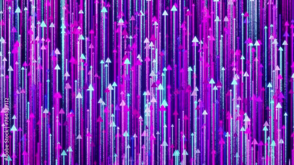 Animated Arrows Moving Upwards. Looping motion of arrow particles over ...