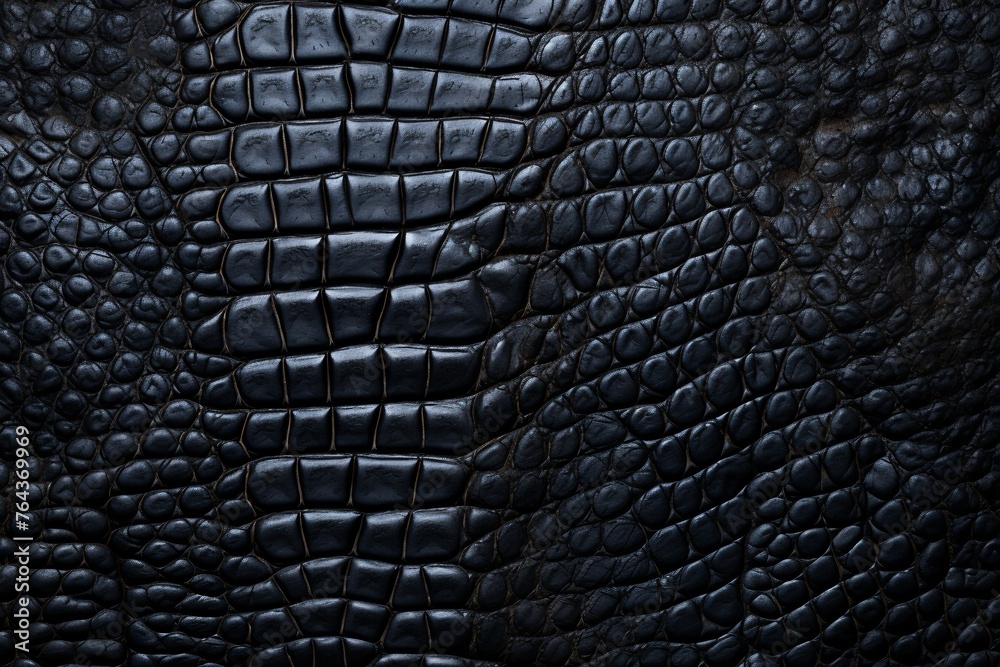 Crocodile Black Leather Texture Background, Crocodile Black Leather ...