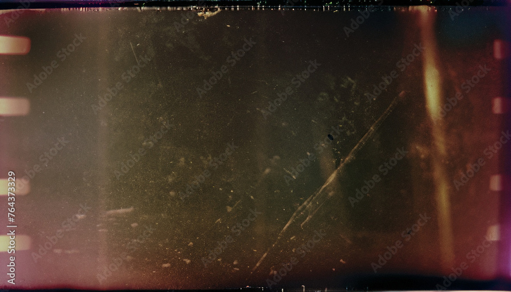 Old dirty scratched film scan for textures and overlays color; with ...