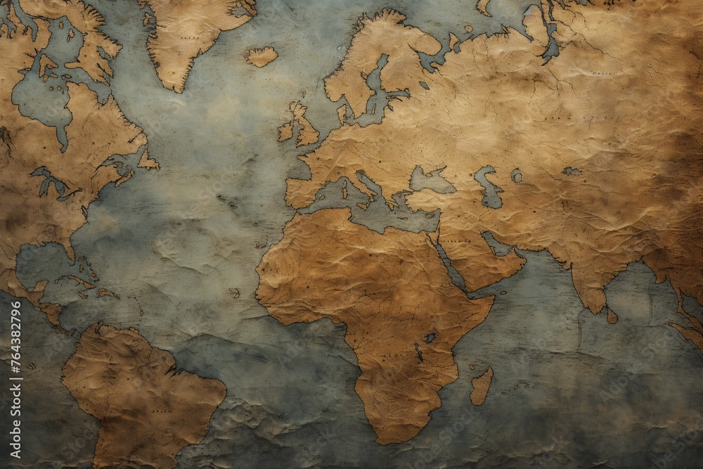 Fotografia do Stock: Map Vintage Paper Texture Background, Map Old ...