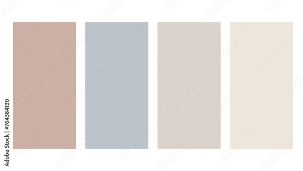 Brown and grey color palette. Set of bright color palette combination ...